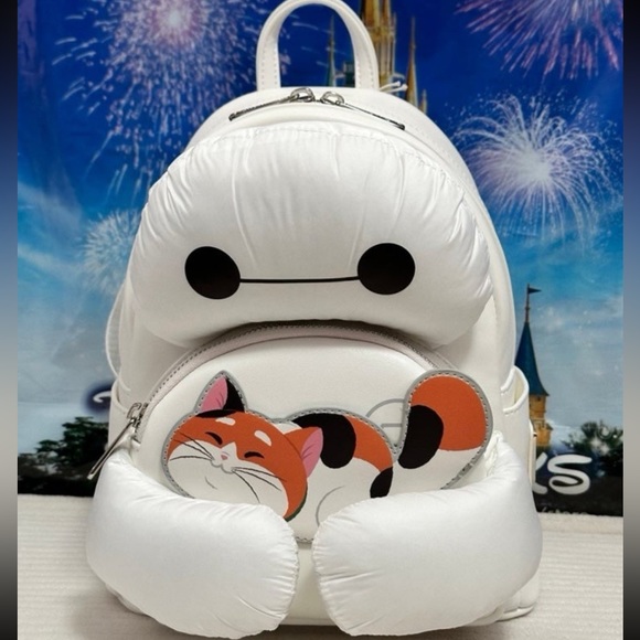 Disney | Bags | Disney Parks Big Hero 6 Baymax And Mochi Backpack Bag ...